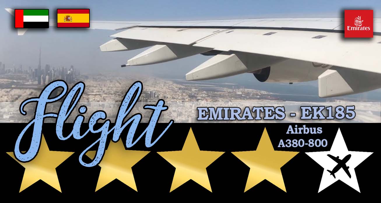 ️ FLIGHT ~ “EMIRATES EK185” – Dubai -> Barcelona : Airbus A380-800 ...