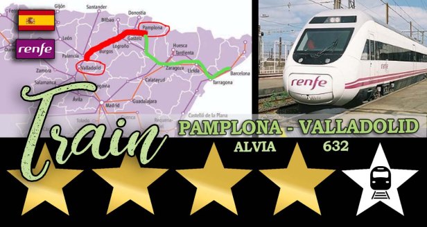 🇪🇸 TRAIN ~ 3. Pamplona -> Valladolid : (Renfe Alvia 632) SPAIN – The ...